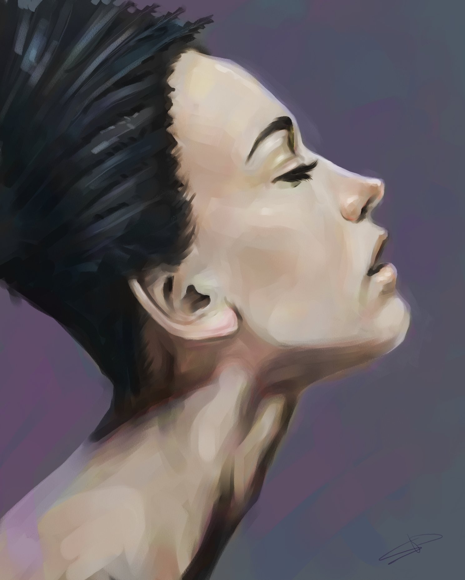 ArtStation - Female Profile Study
