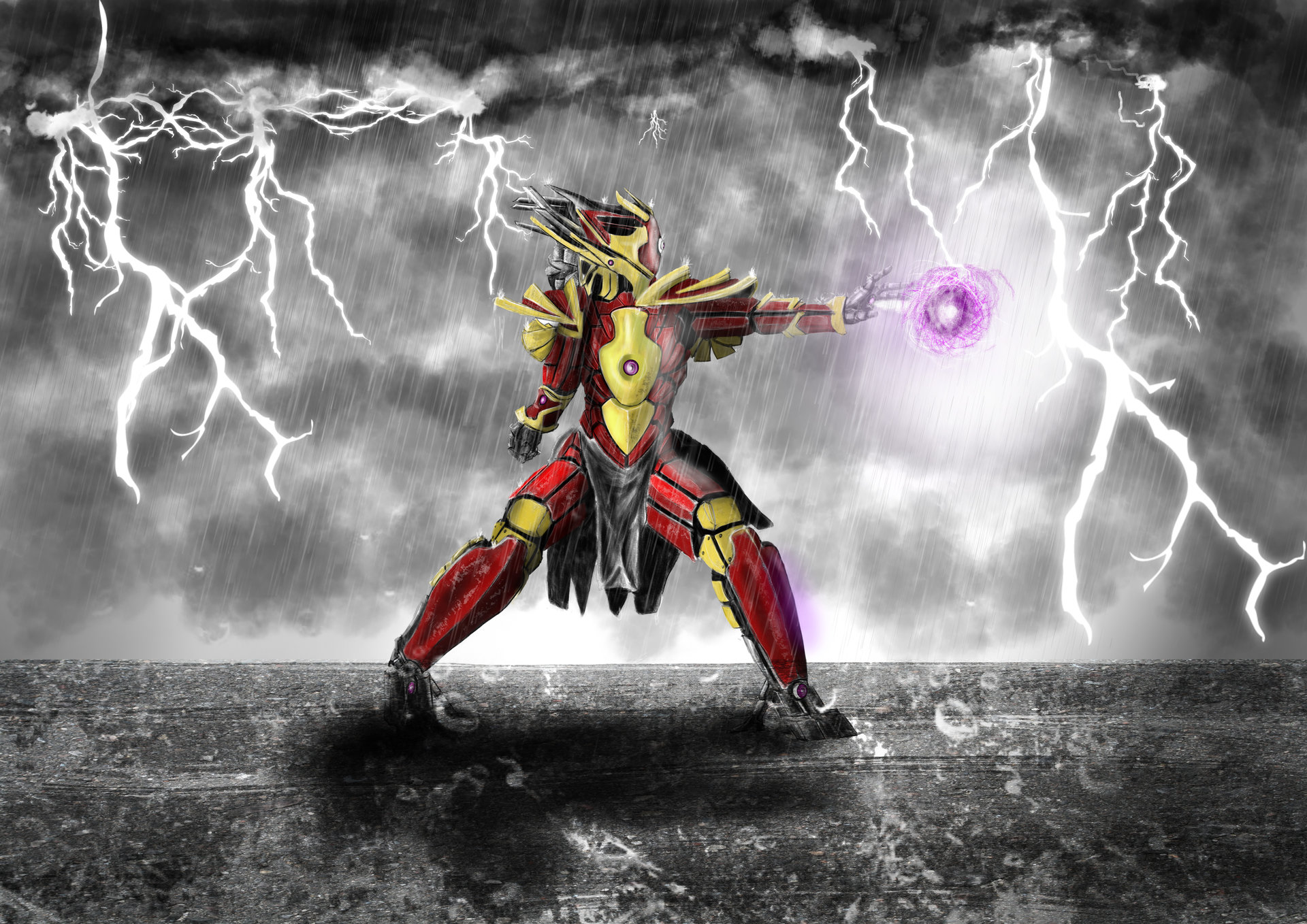 ArtStation - Red mecha