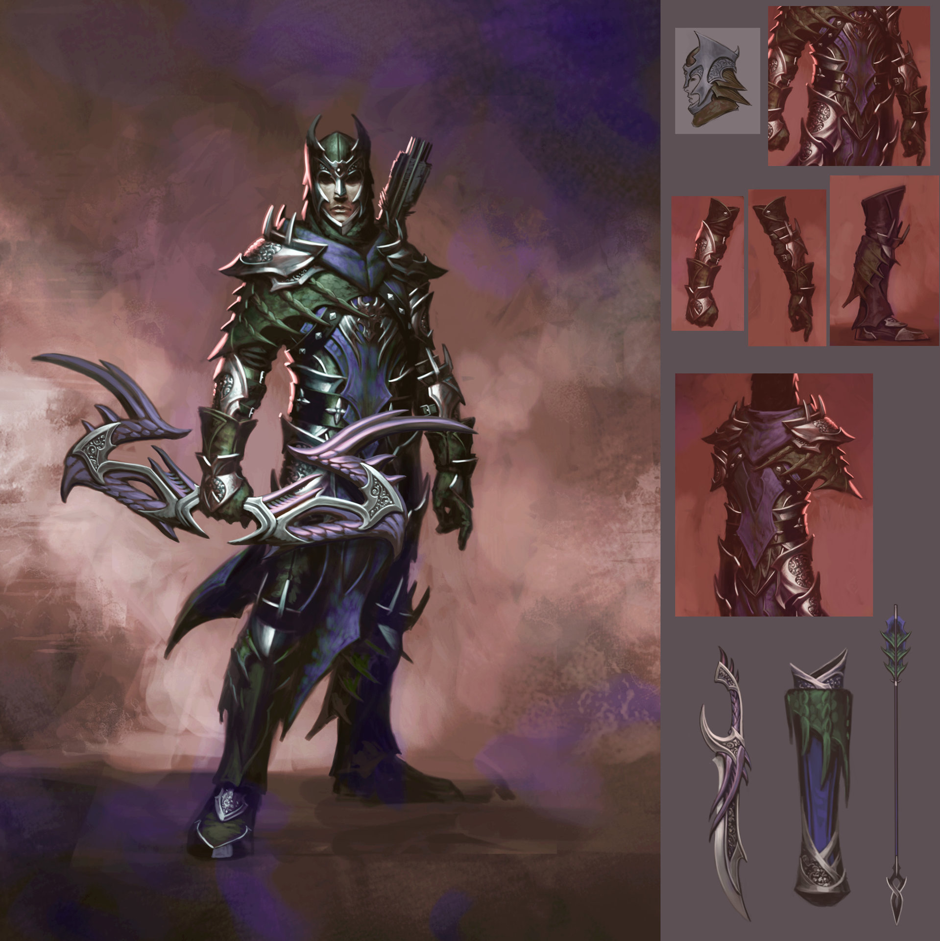 ArtStation - Dragon Armor Ranger