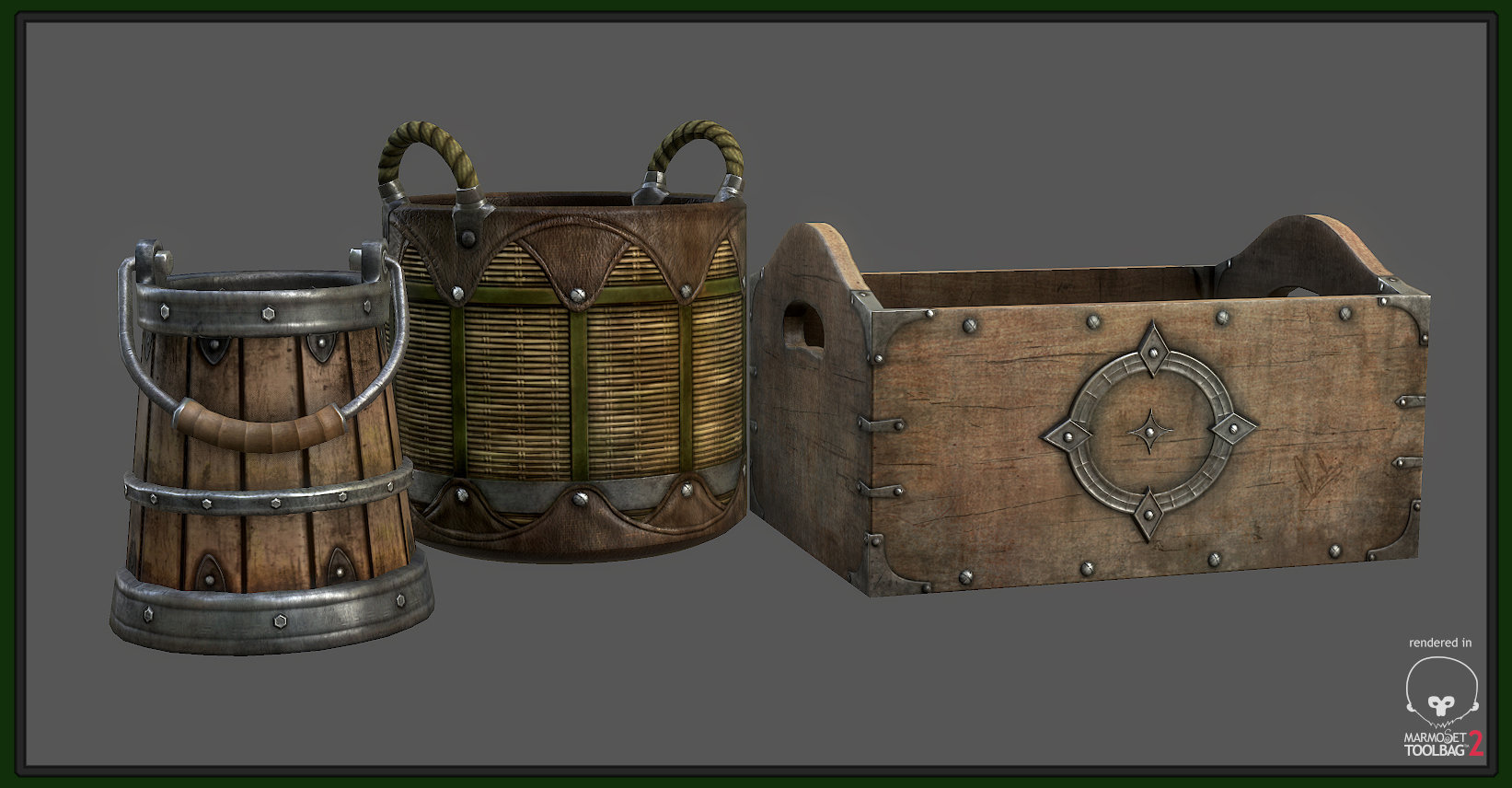 ArtStation - Wooden Box...
