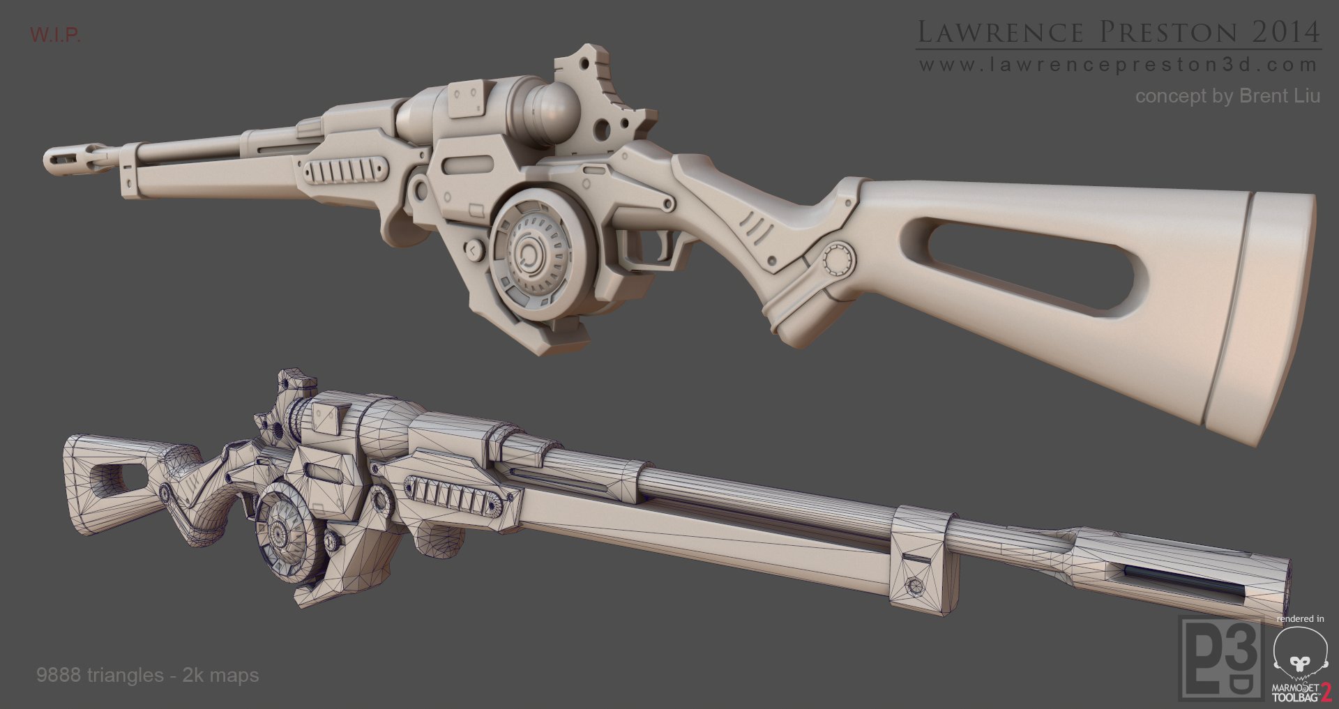 Lawrence Preston Portfolio - Sci-Fi Rifle