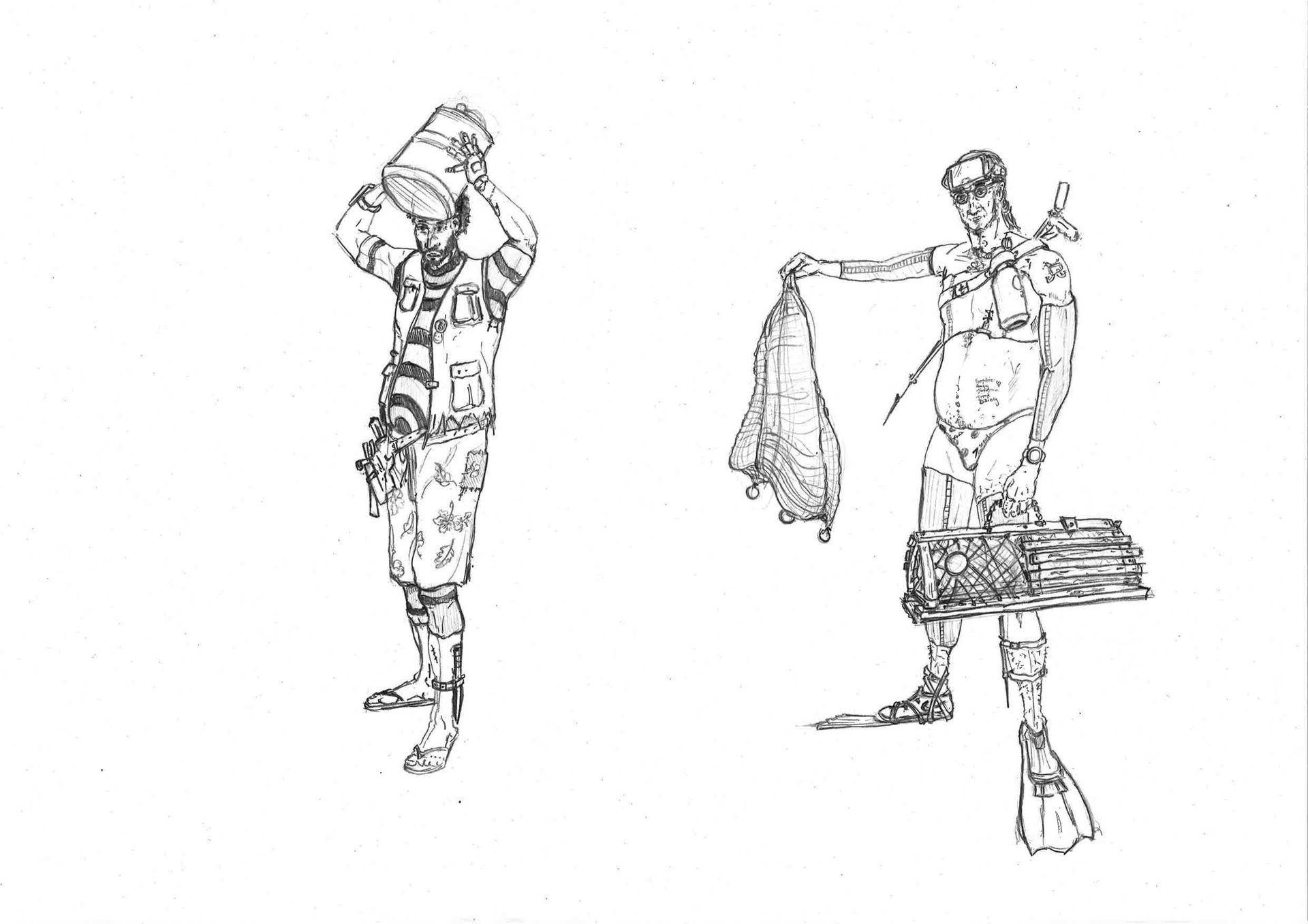 ArtStation - Waterworld Character concepts