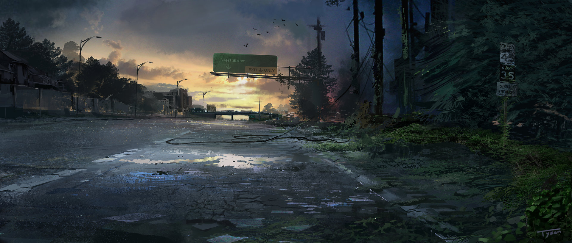 ArtStation - Abandoned Road