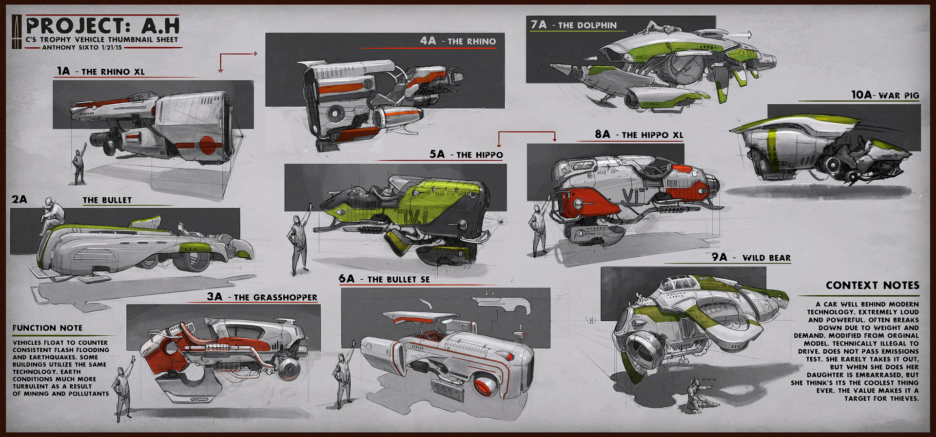ArtStation - Vehicle Thumbnails - Custom Car of the Future