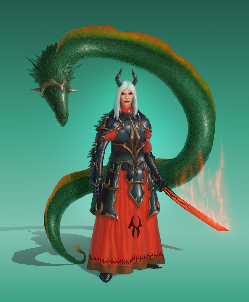 ArtStation - Dragon warrior