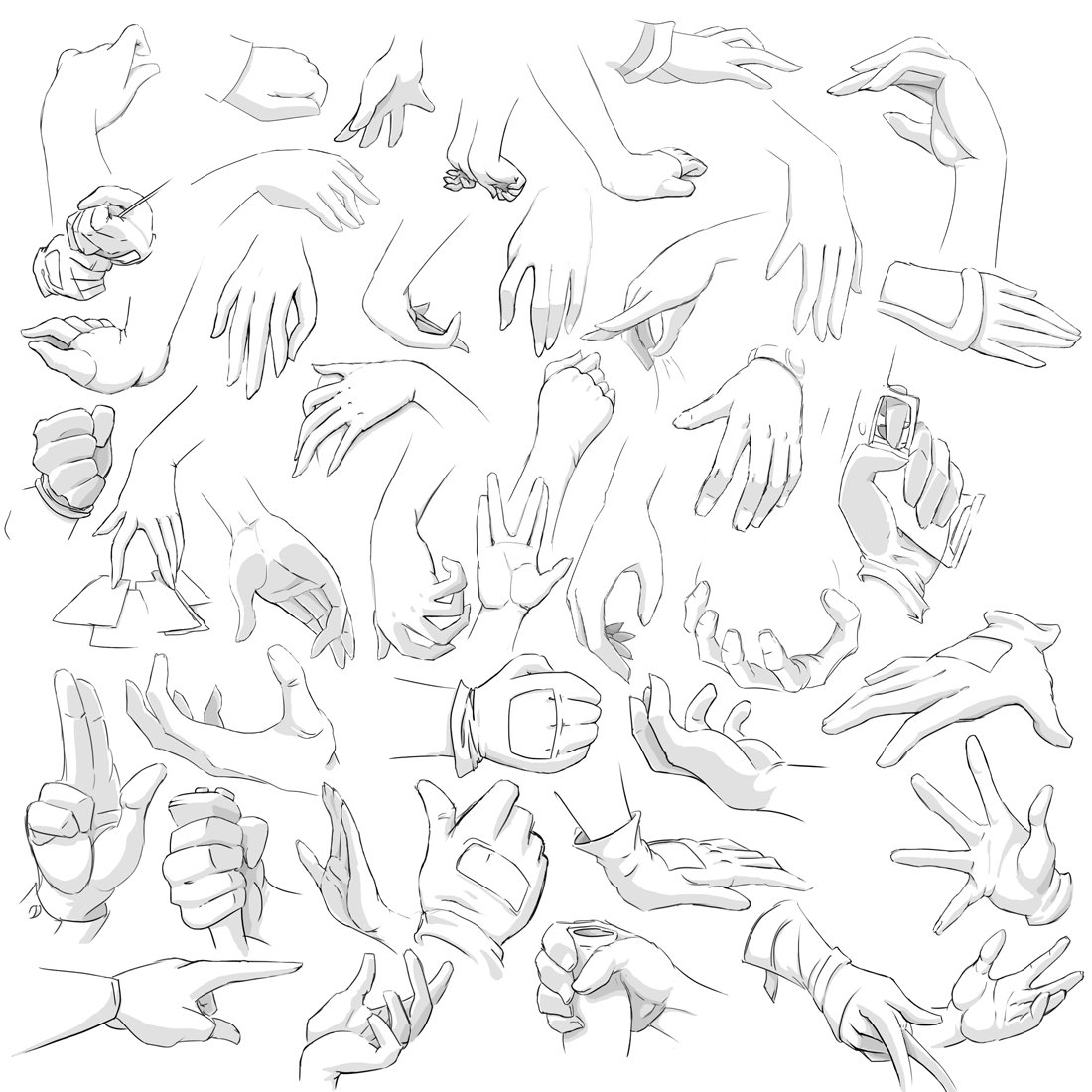 hand drawing reference 3d