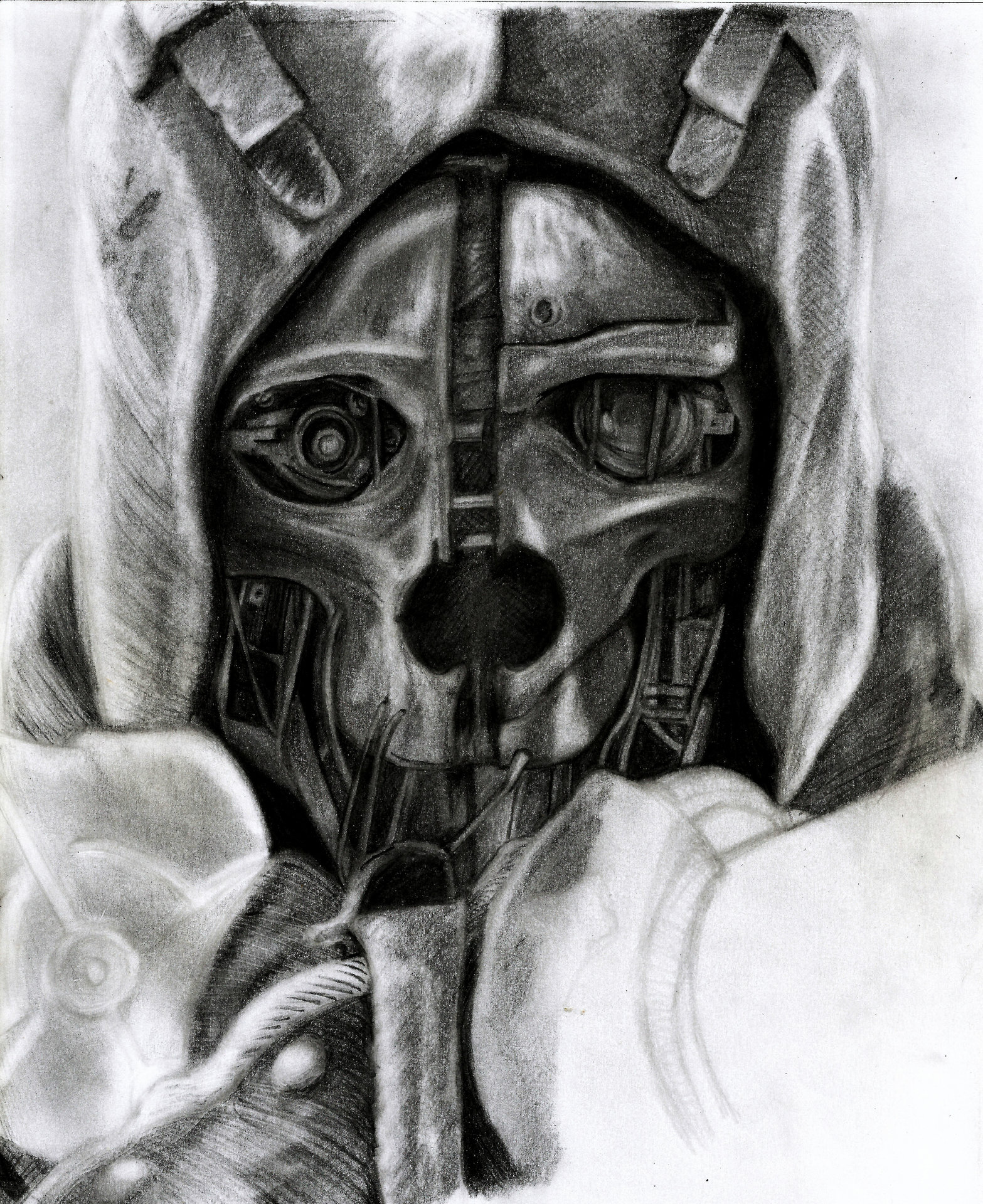 Dishonored Mask Drawing