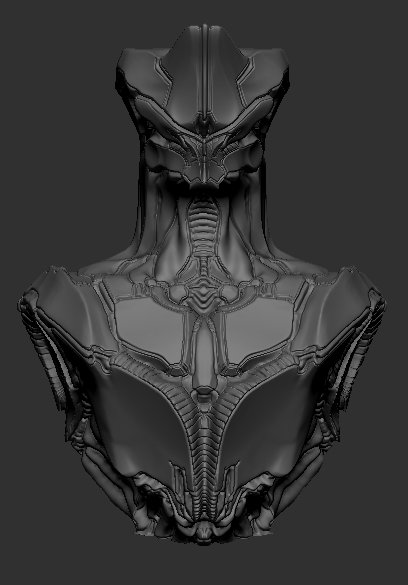 ArtStation - Work In Progress Mecha Bust