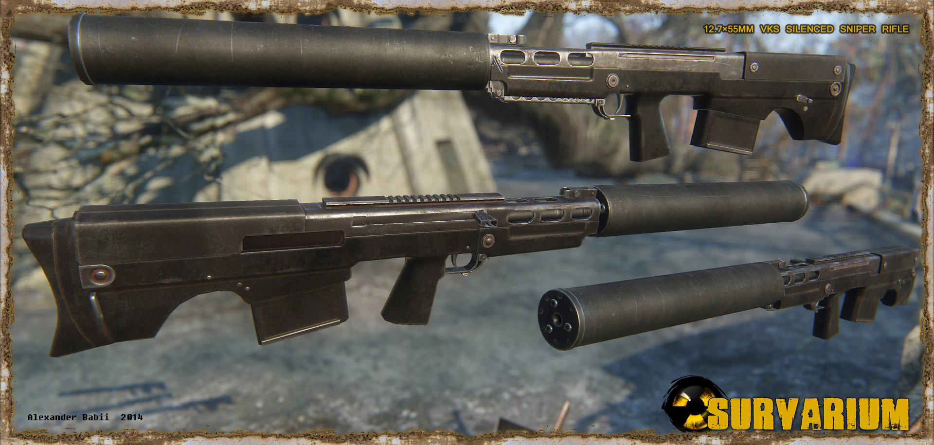 ArtStation - VKS sniper rifle