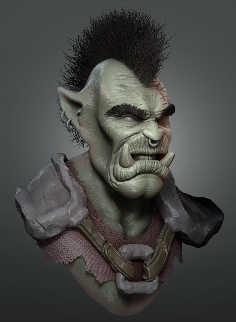 Bryan Da Silva - Orc Warrior wip