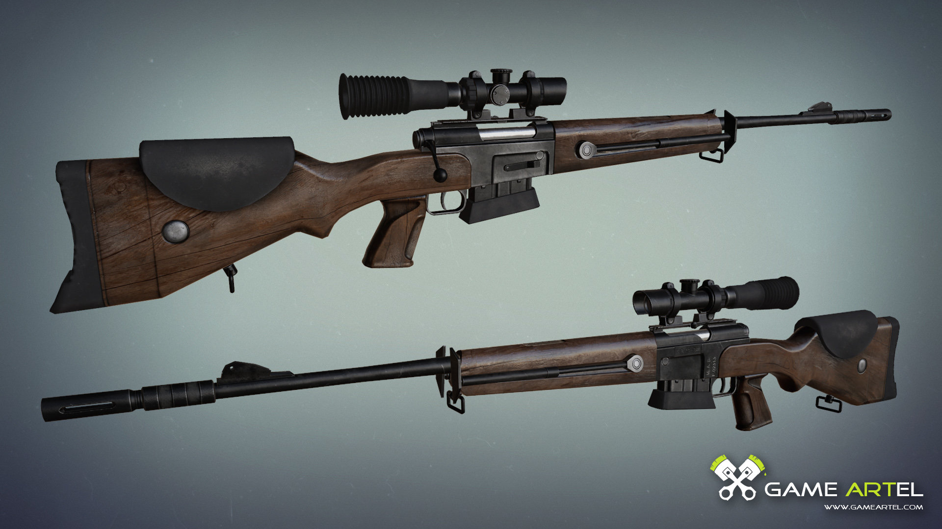 ArtStation - Sniper rifle