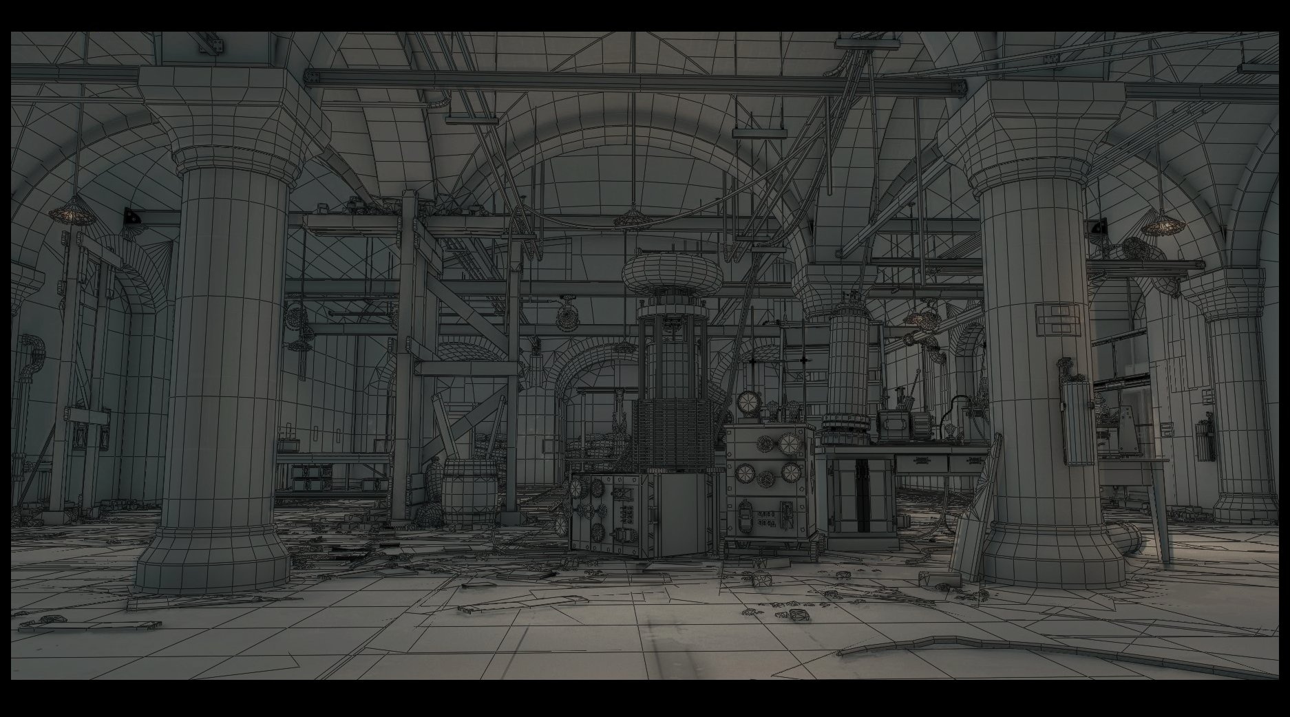 ArtStation - Tesla Lab Boss Final wire 2