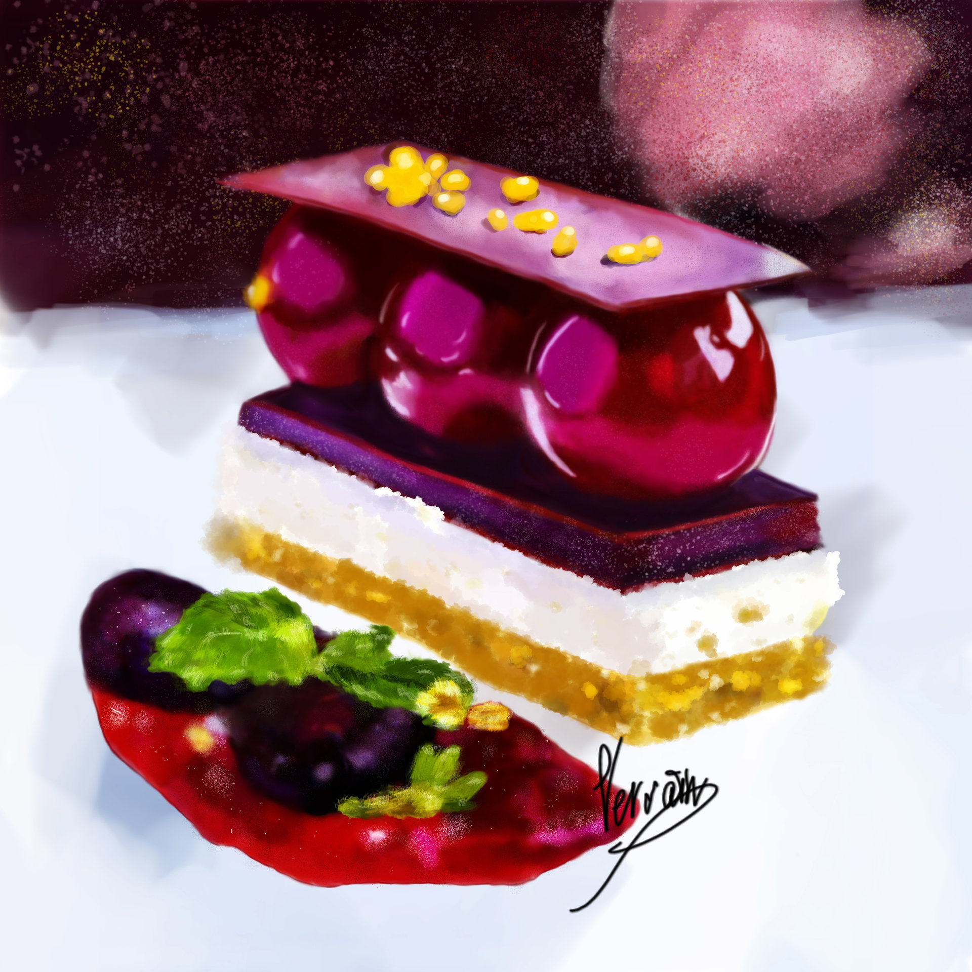 ArtStation - Cake for illustration competition