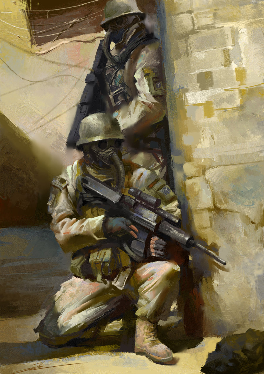 ArtStation - The soldiers practice