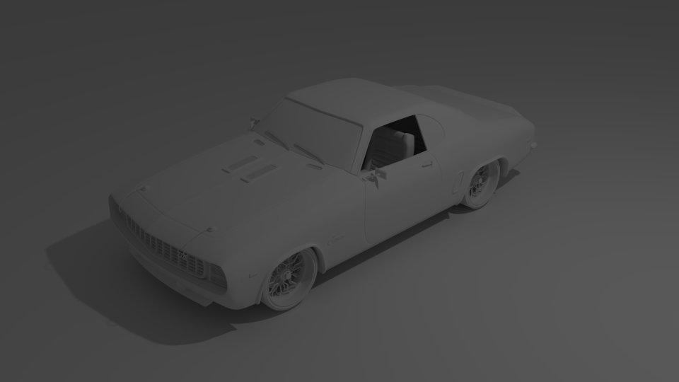 ArtStation - Chevrolet Camaro 1969 z28 - 3D Model