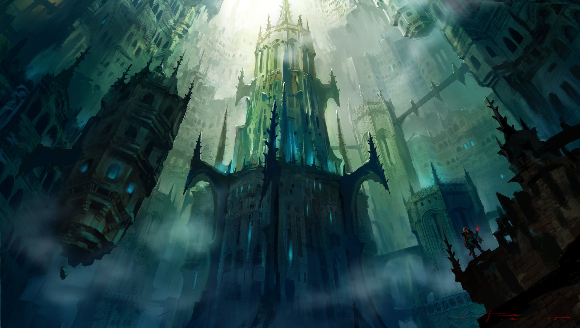 ArtStation - Concept art- Under city ~~ , Il su Ko