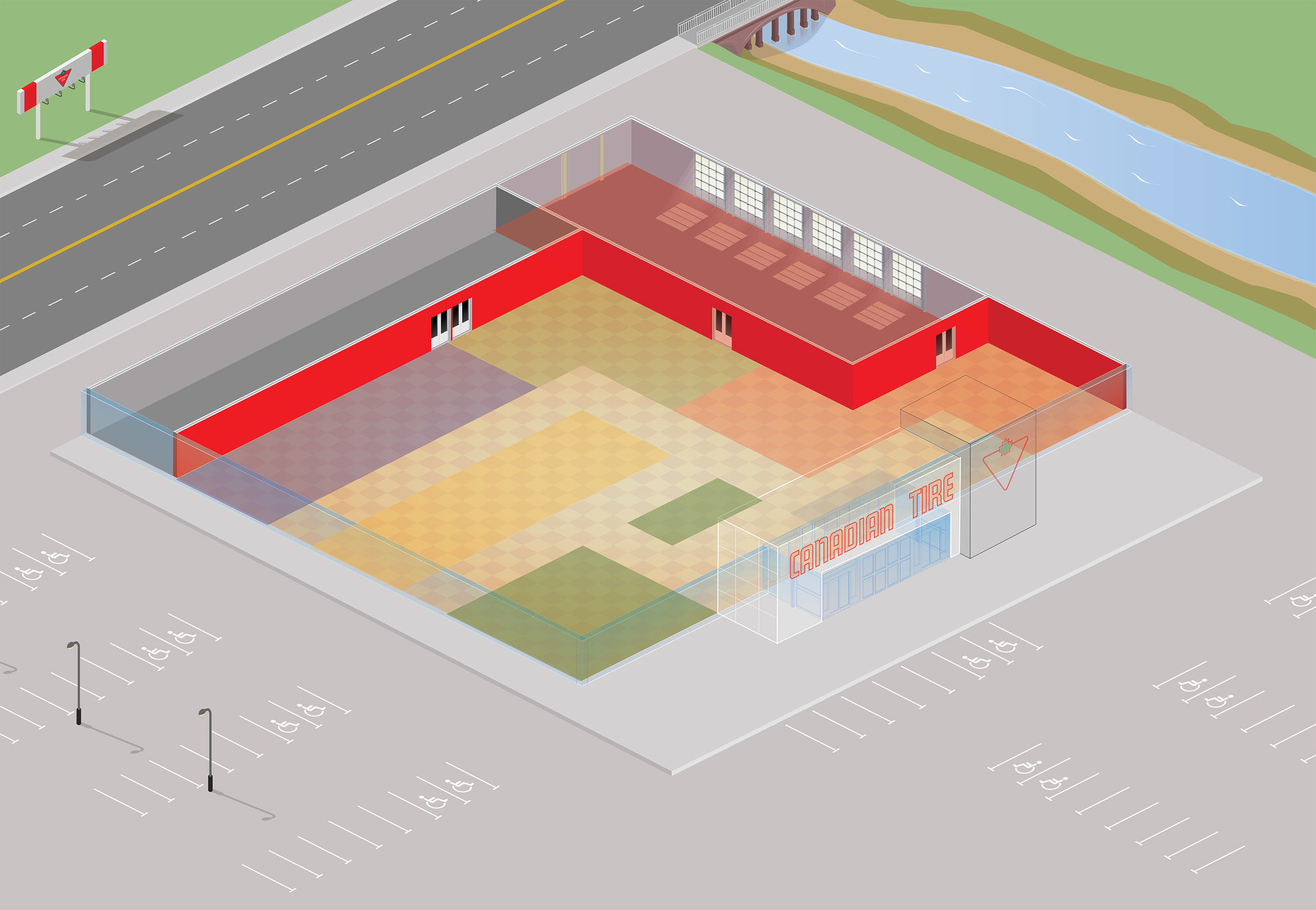 Jesse Burch - Canadian Tire Mobile game (2014) Art Director