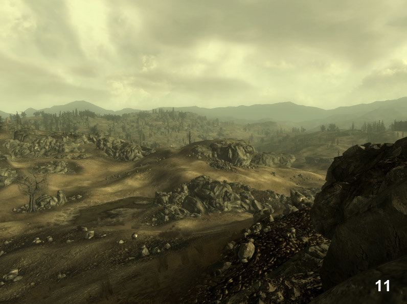 Cory Dornbusch - World Art intern landscape examples for Fallout 3.