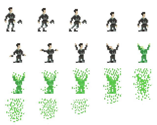 Morgane Thieurmel - Ascention Game - Pixel Art / Sprite Sheet