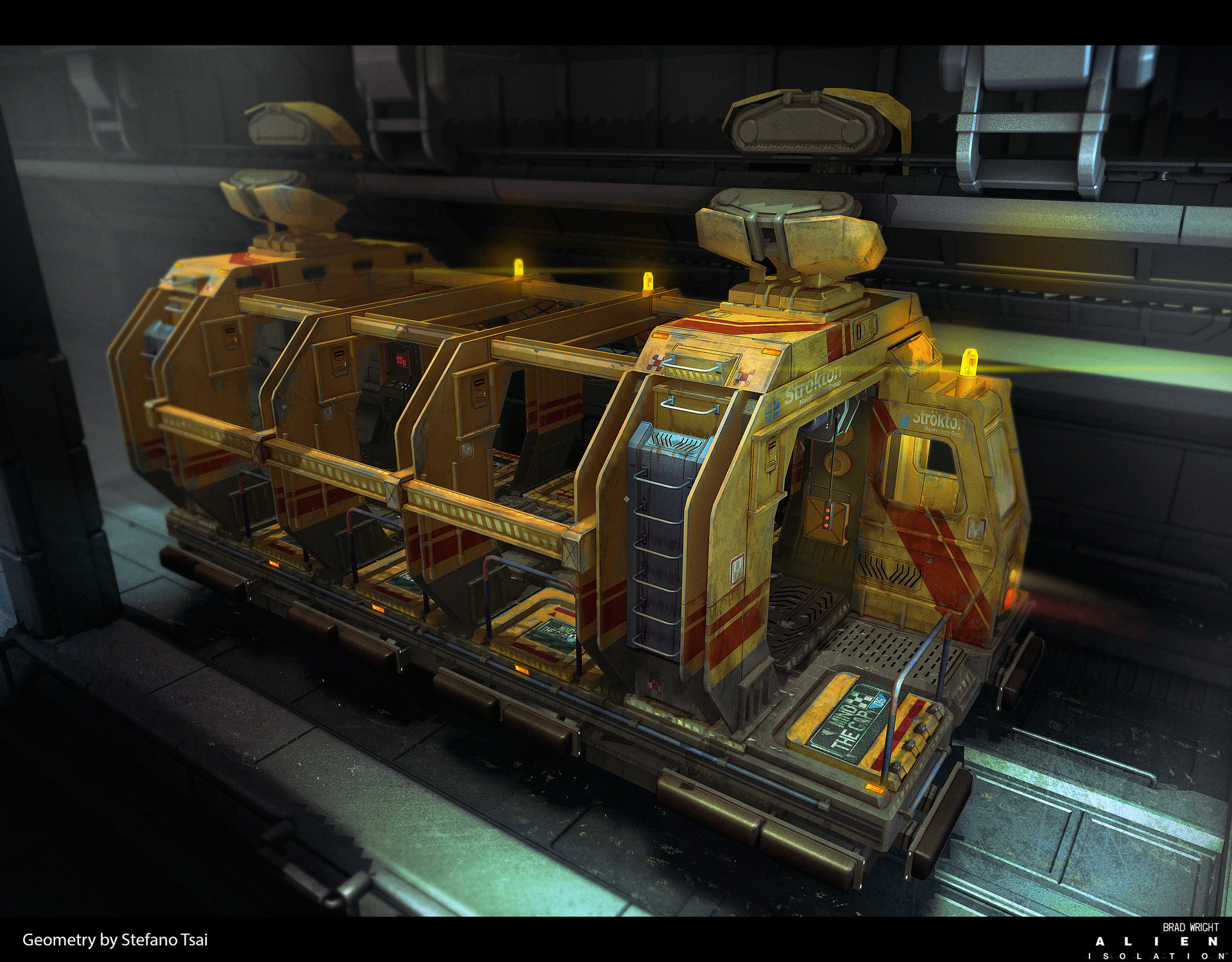 ArtStation - Alien: Isolation_Train Concepts
