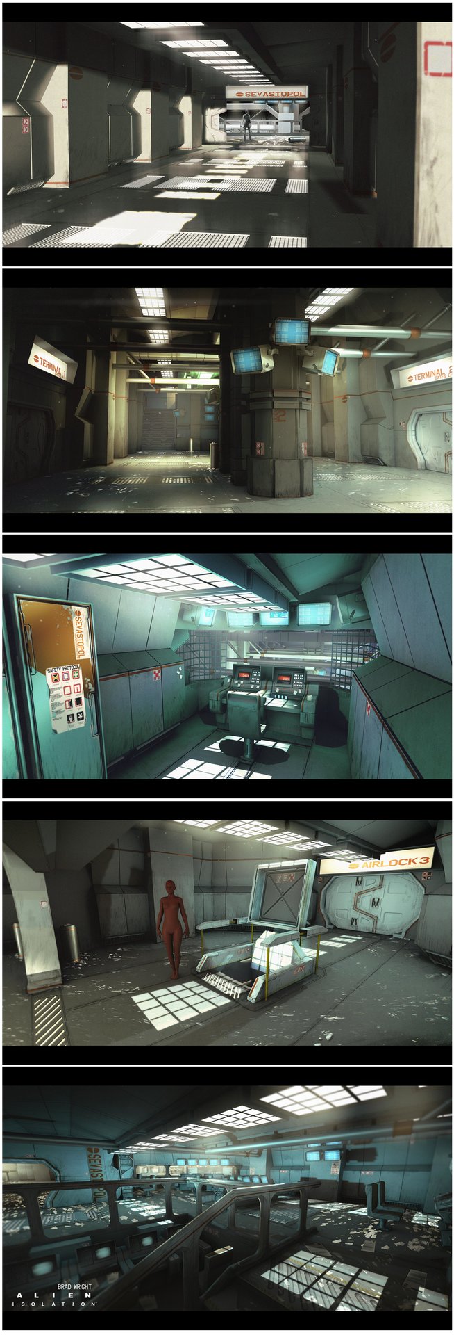 ArtStation - Alien: Isolation_Spaceport Interior Concepts