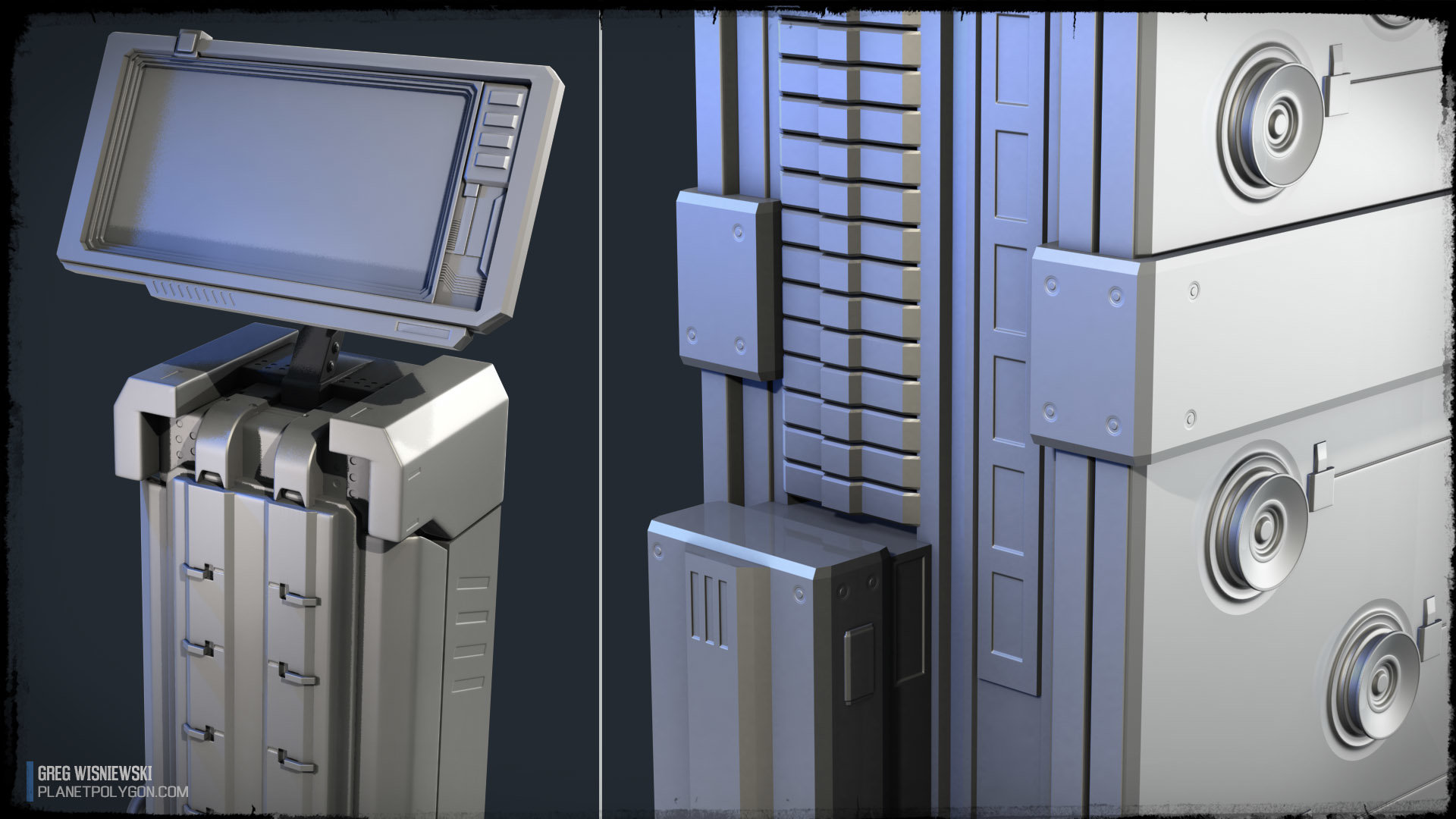 ArtStation - high poly modeling tests