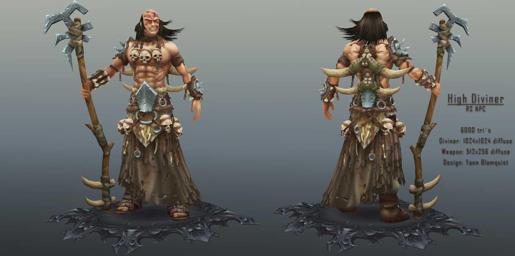 Zoltan "Z" Hegedus - High Diviner (low poly model)