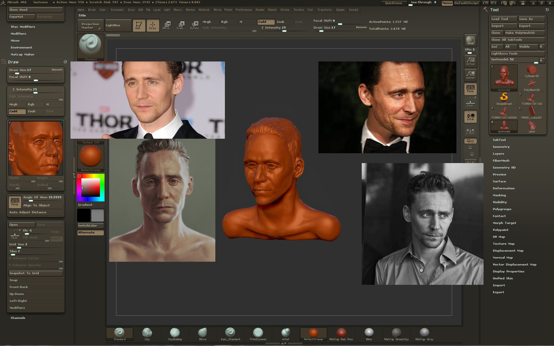 ArtStation - Tom Hiddleston - WIP