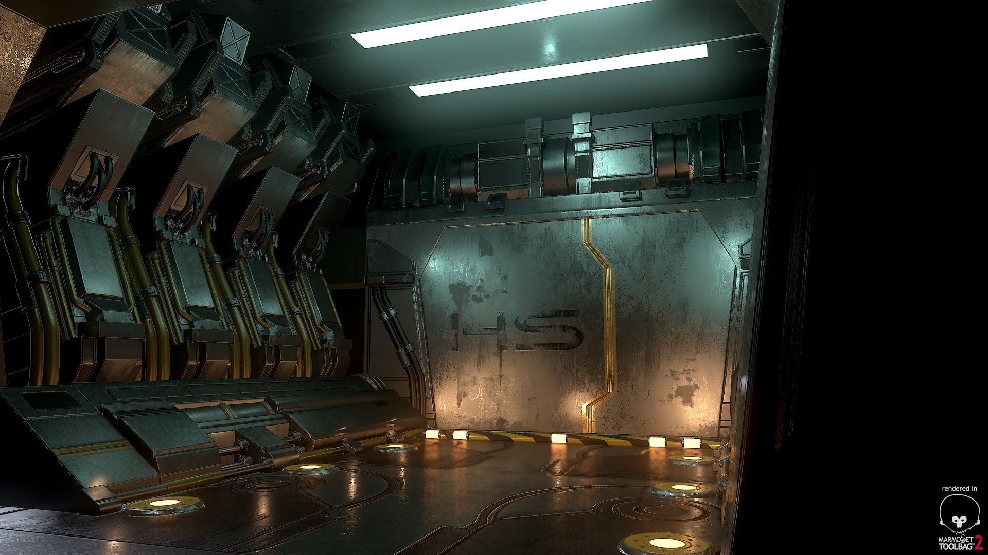 ArtStation - Sci Fi Hallway