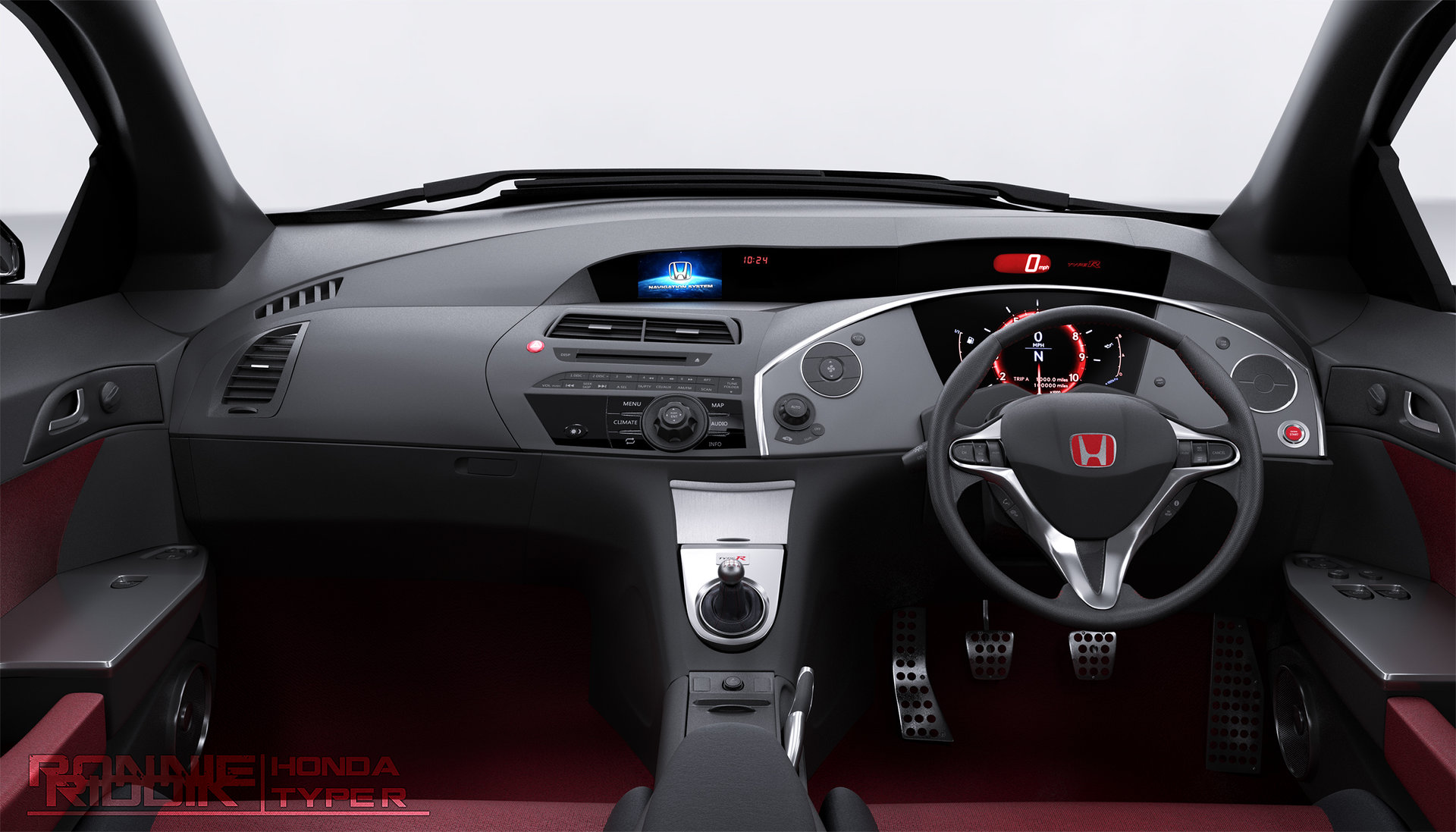 ArtStation - Honda Type R Interior