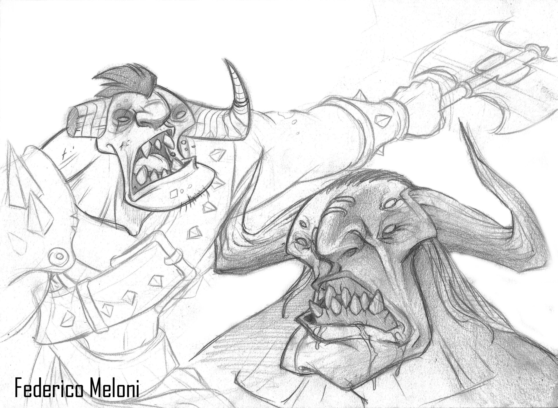 ArtStation - Ogre Sketch