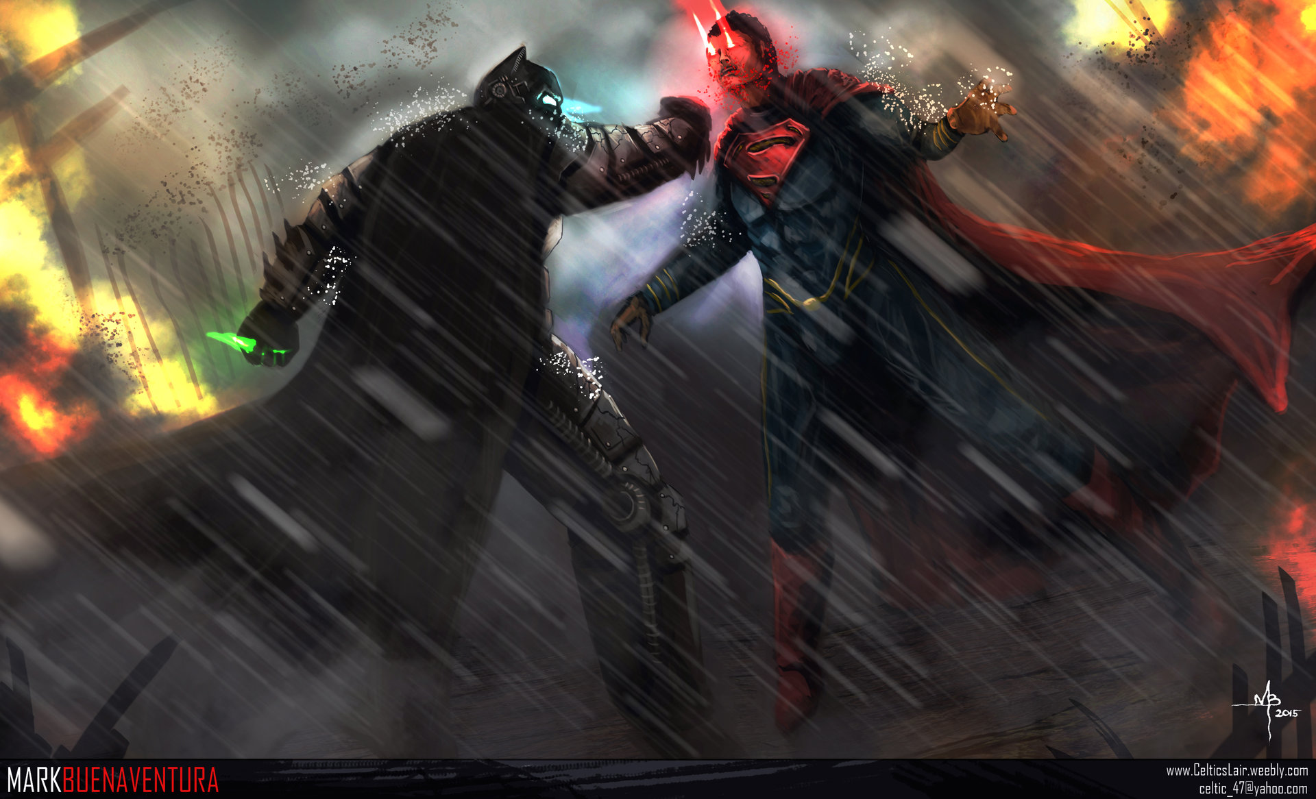 ArtStation - Batman vs. Superman - Keyframe Concept
