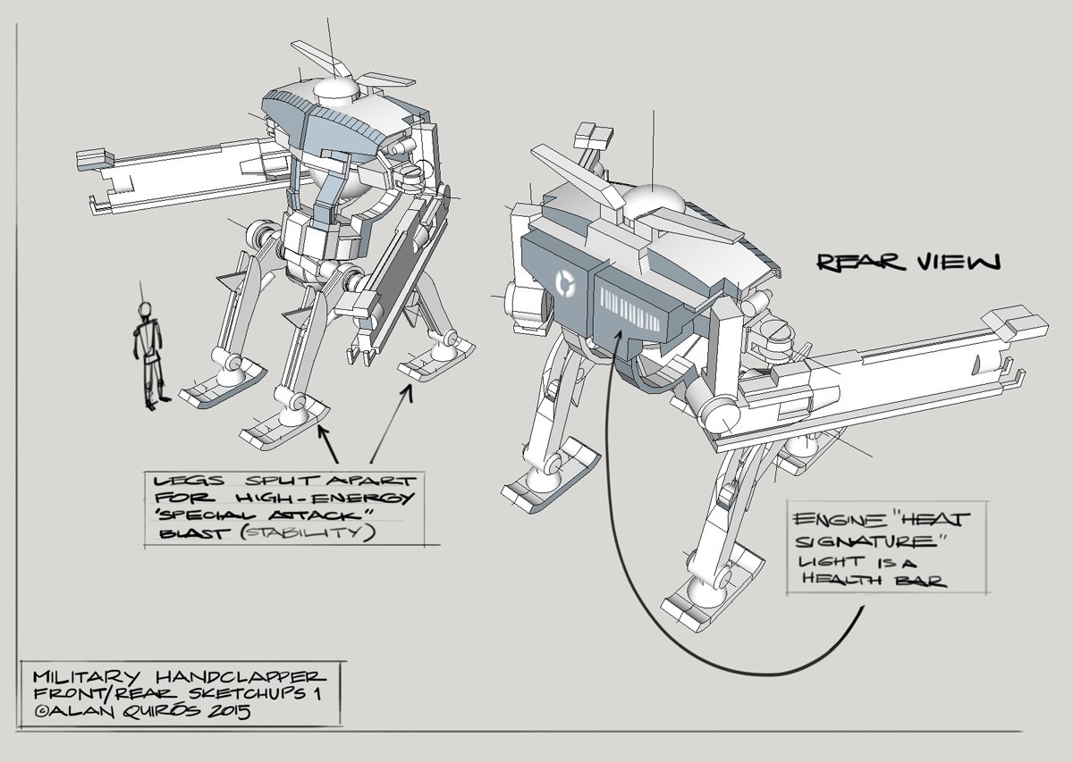 Alan Quiros - Walker mech, all high tech
