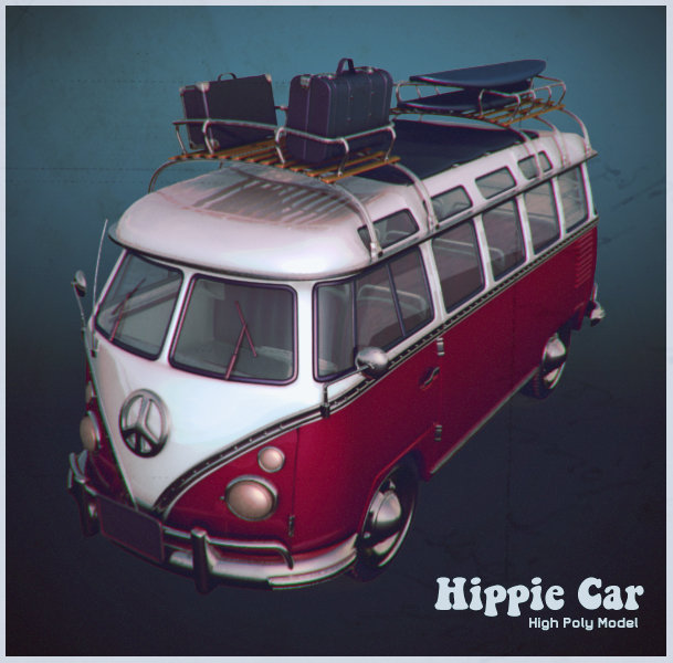ArtStation - Hippie car