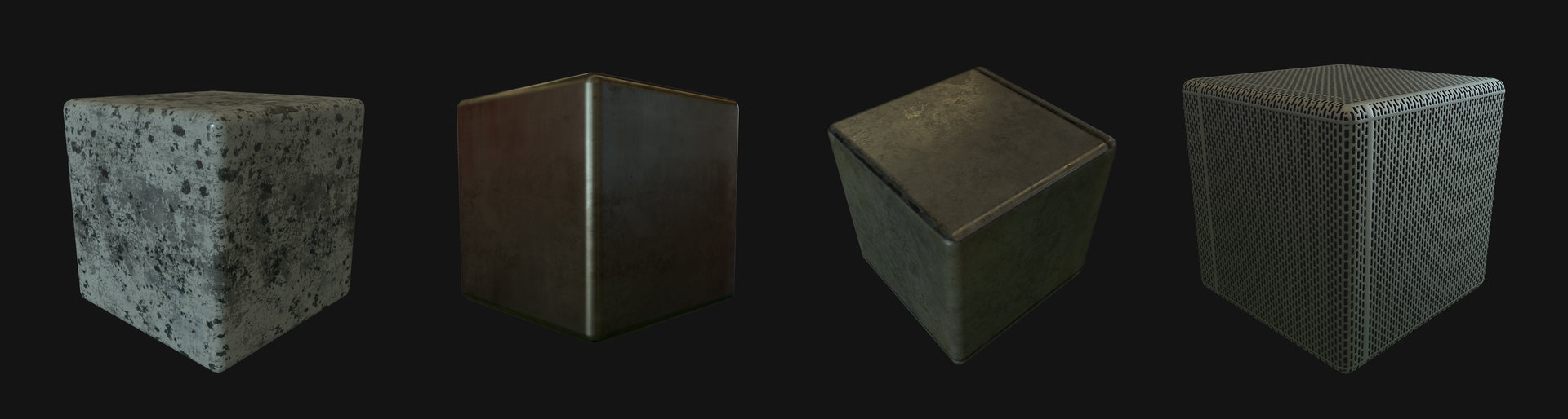 ArtStation - Substance Designer - metals and concrete plates