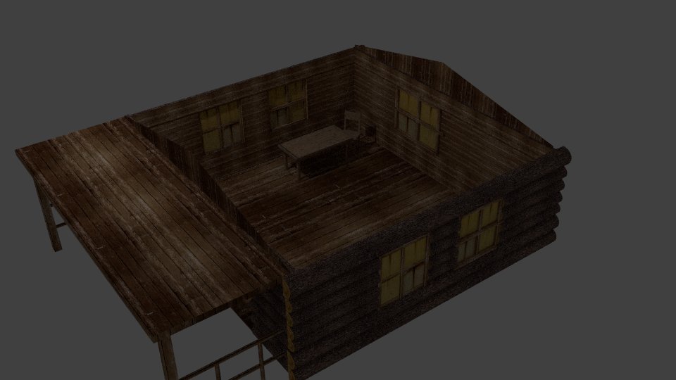 ArtStation - Log Cabin Interior