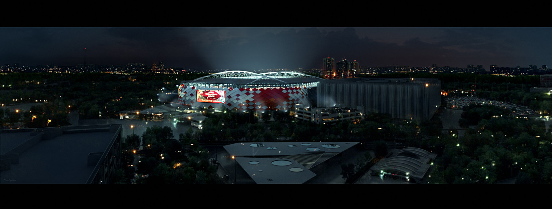 ArtStation - Stadium at night