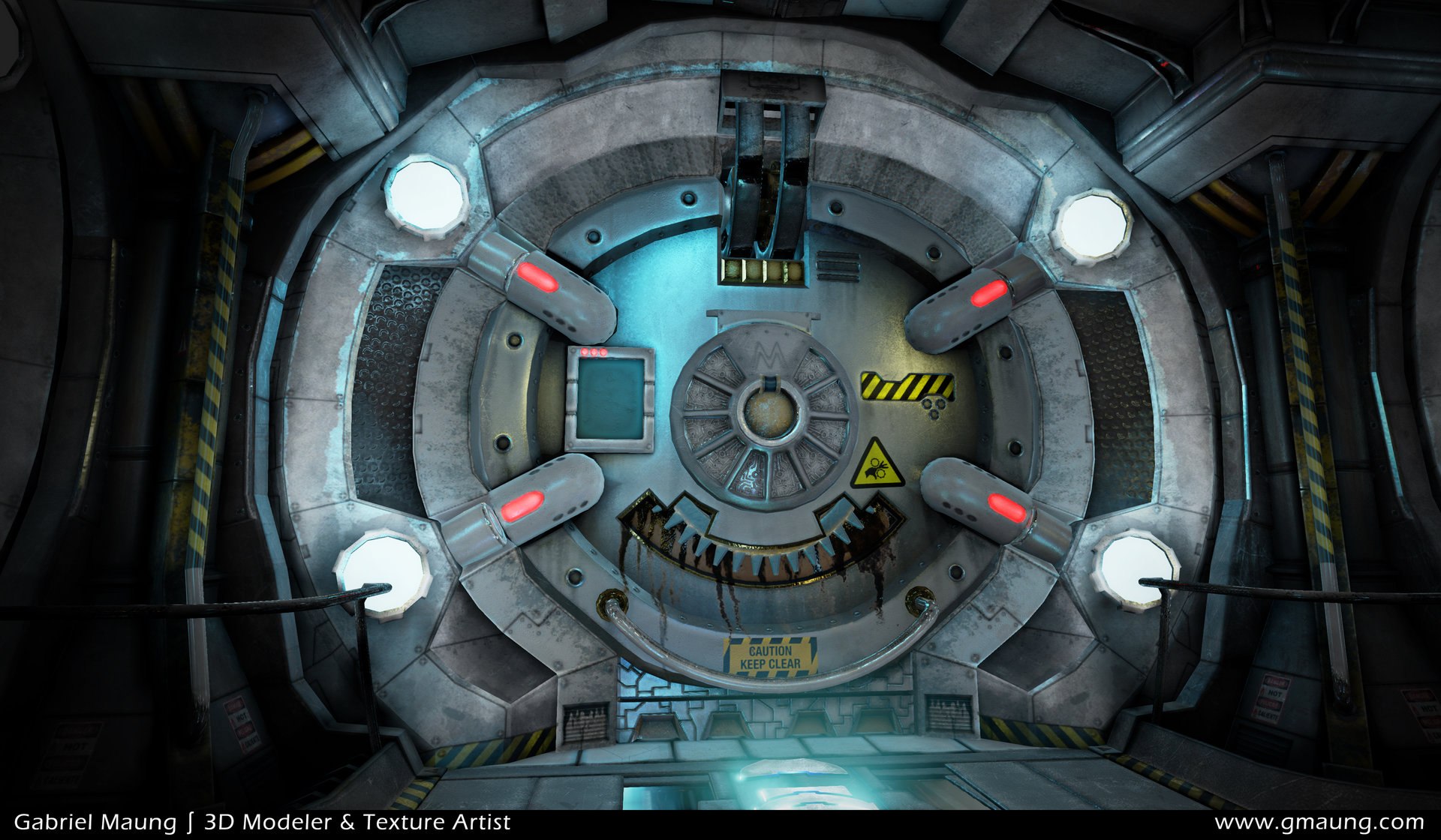 ArtStation - SciFi Geared Door