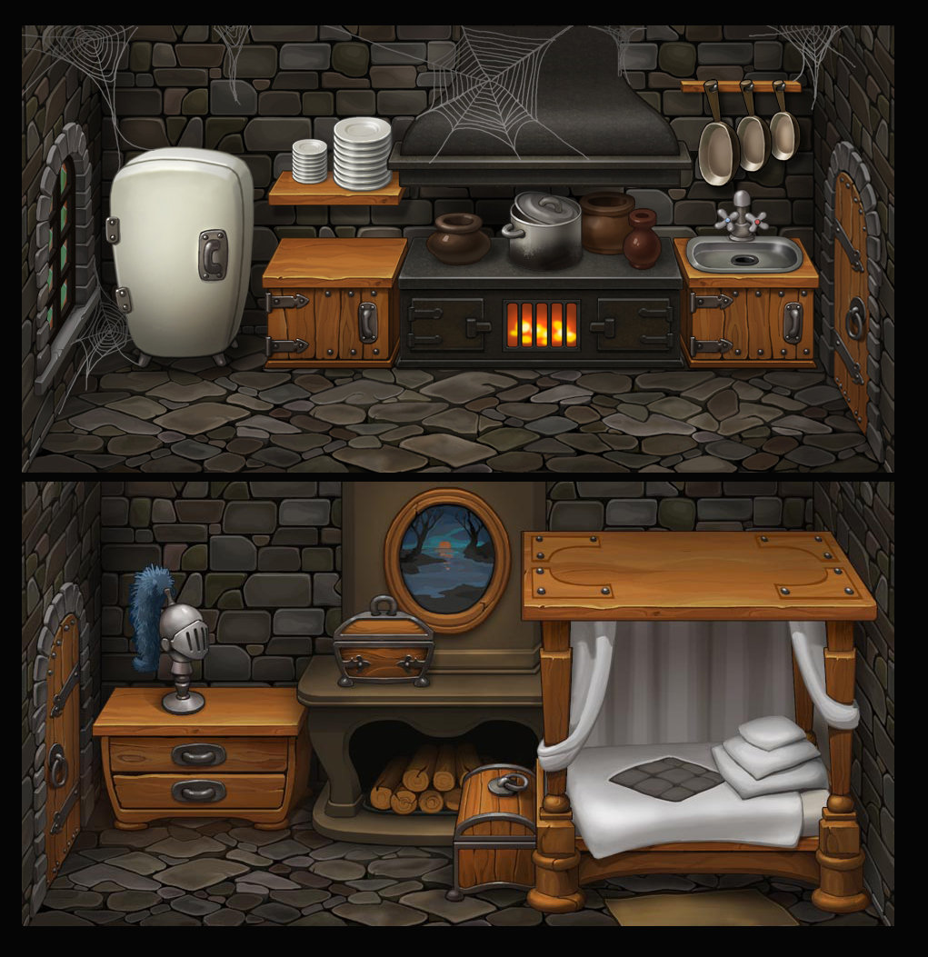 ArtStation - Rooms in the castle