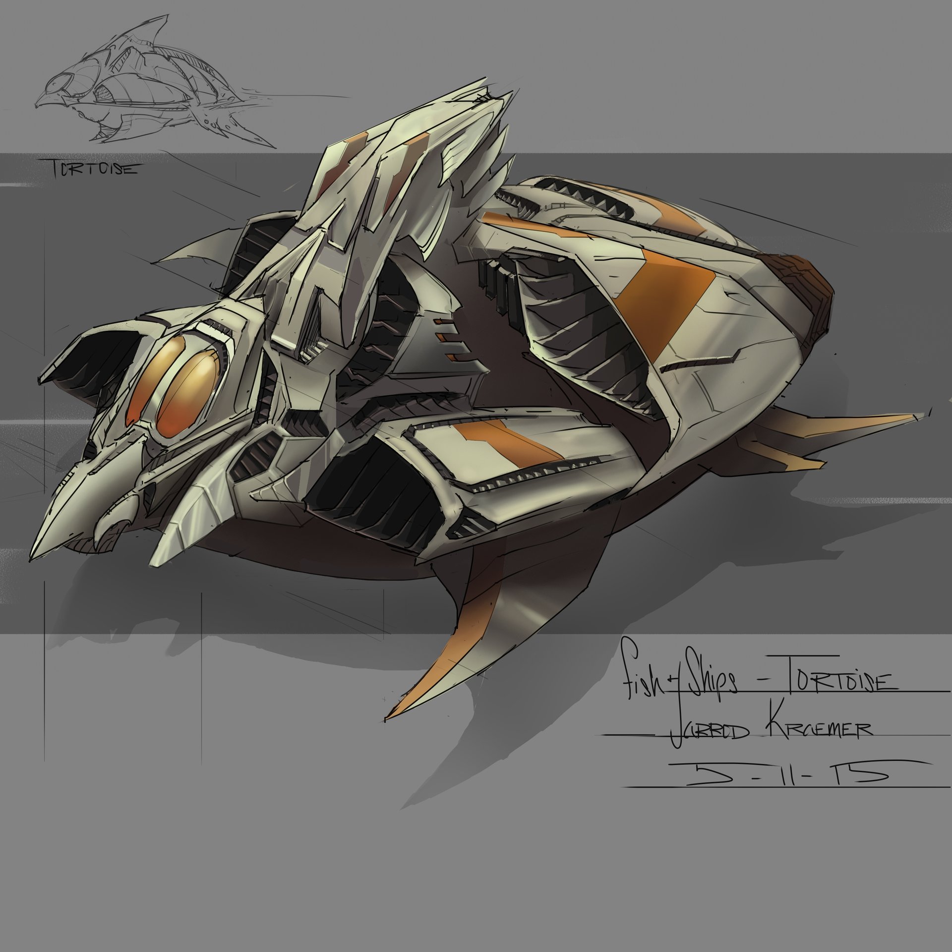 ArtStation - Fish+Ships-Tortoise 3/4