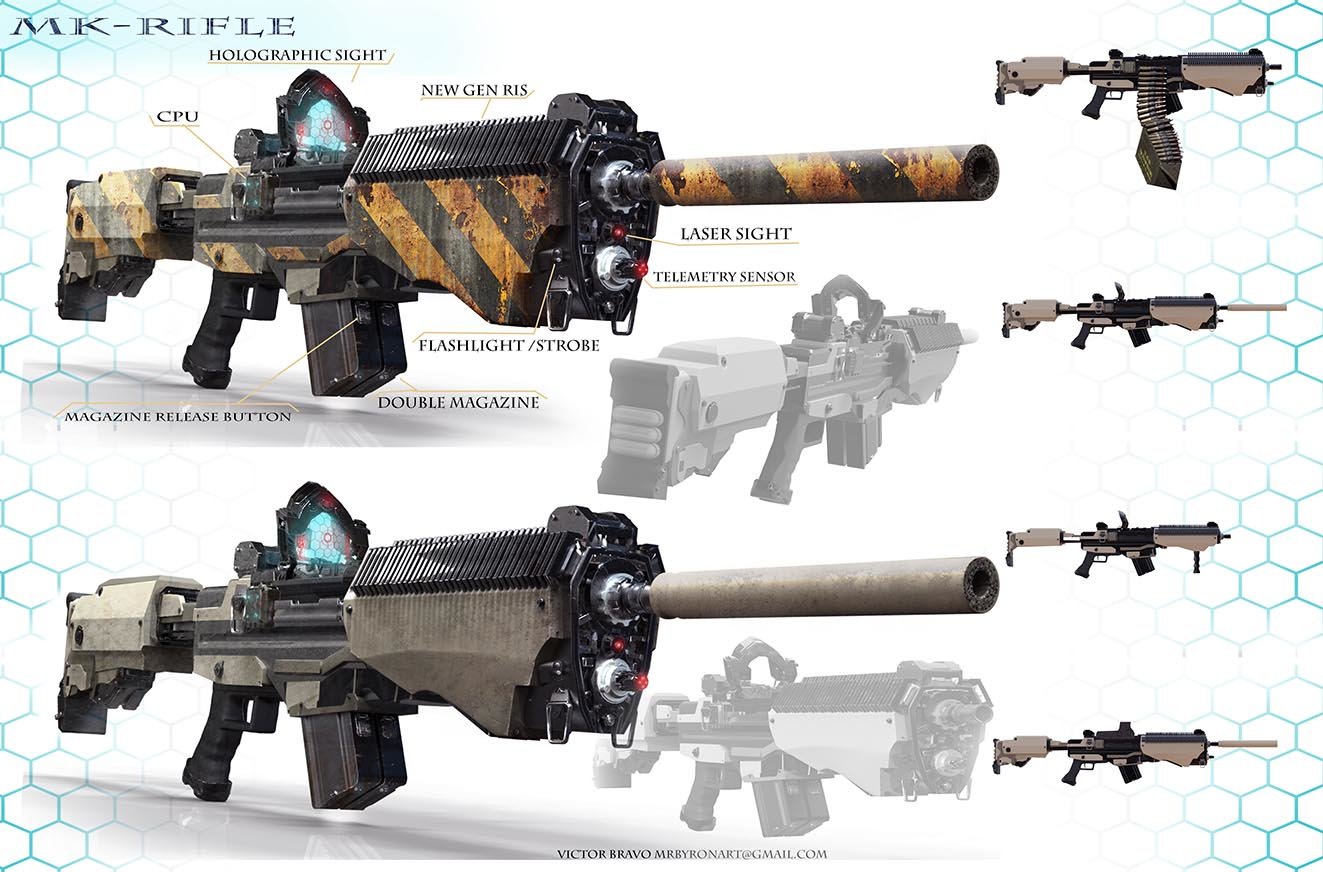 ArtStation - MK CORPORATION RIFLE CONCEPT, Victor Bravo