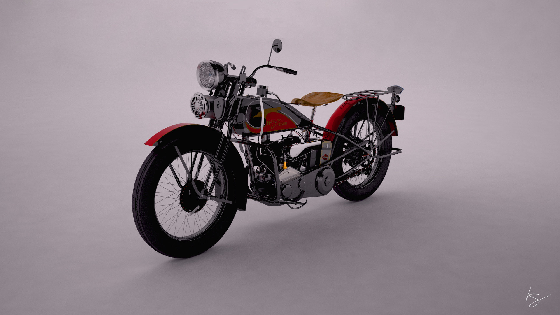 ArtStation - Harley Davidson 1933 VLE