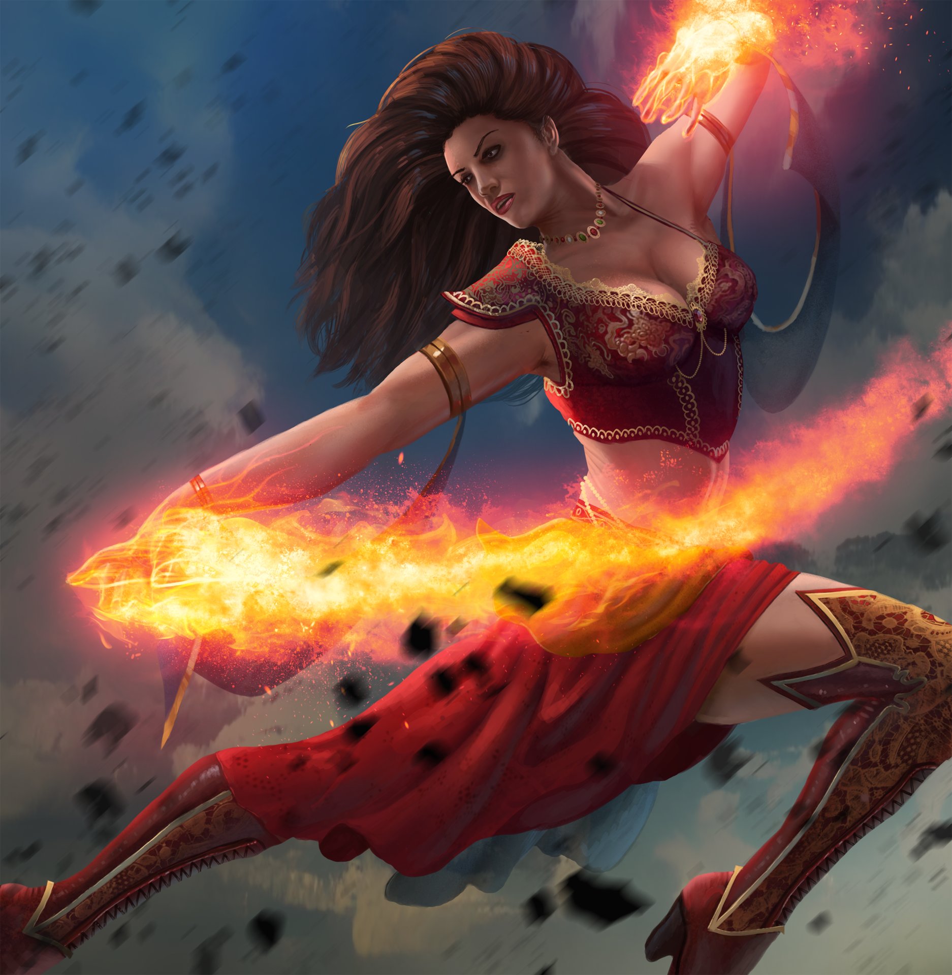Fire Mage Concept Art
