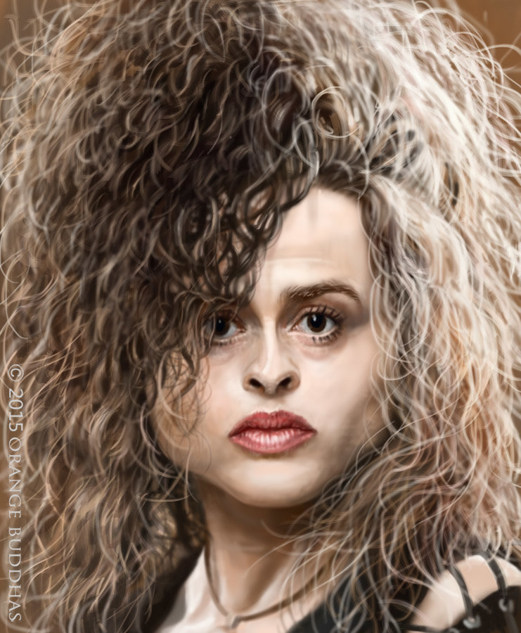 ArtStation - Helena bonham caricature.