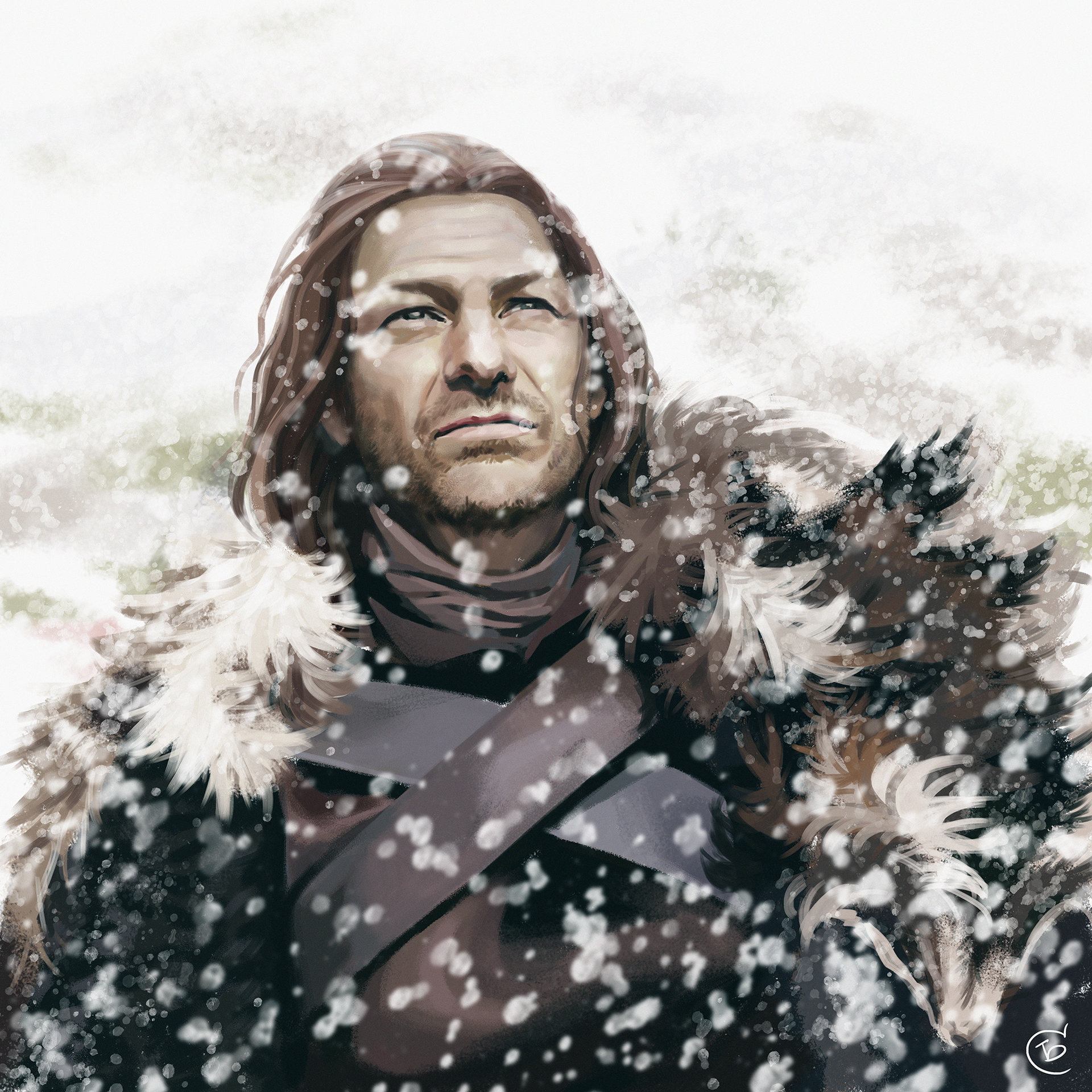 ArtStation - Ned Stark. GAME OF THRONES.