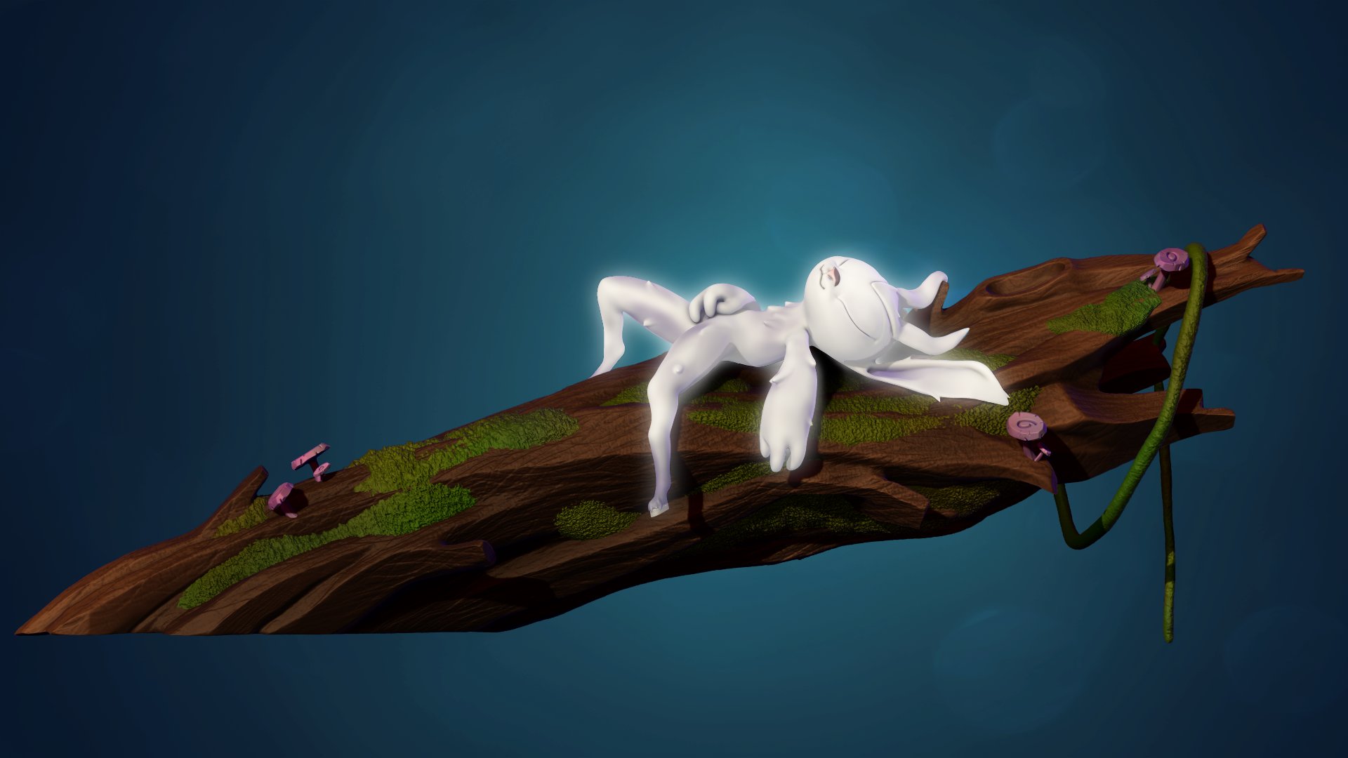 ArtStation - Ori asleep in the hood