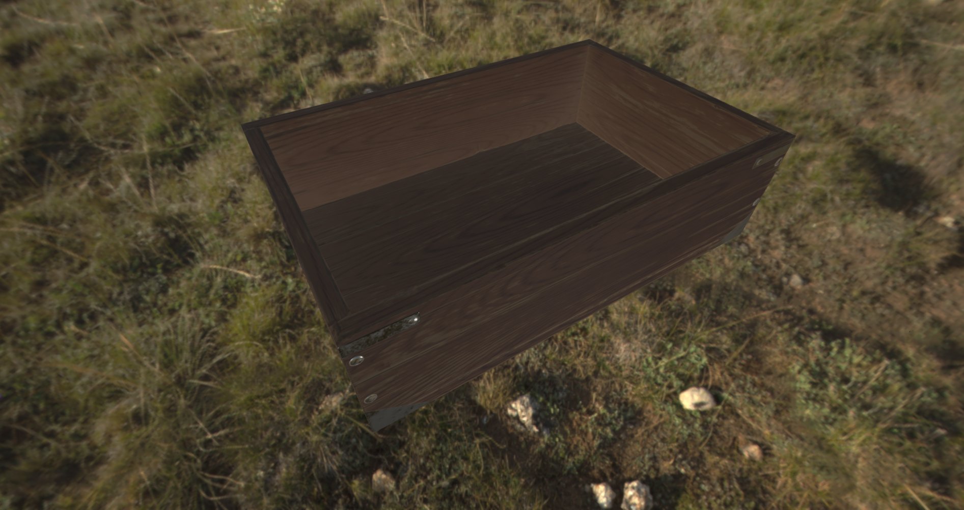 ArtStation - Wood crate R & D Substance designer