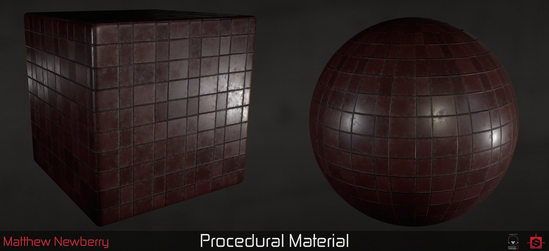 ArtStation - Maroon Tiles