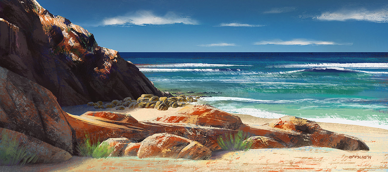 ArtStation - Beach rocks