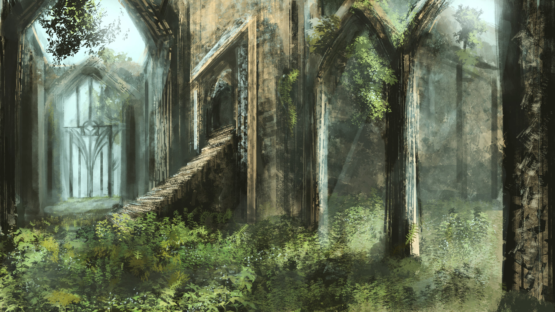 ArtStation - Forest Cathedral (Interior)